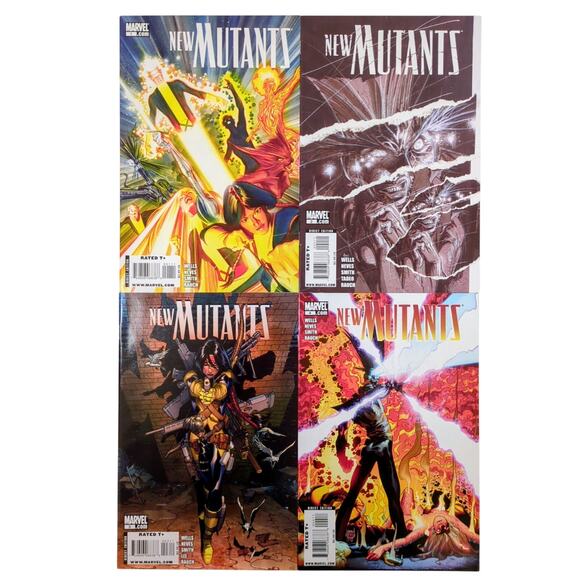 Nintendo | Other | New Mutants 209 Comic Lot Alex Ross Variant 2 3 4 ...